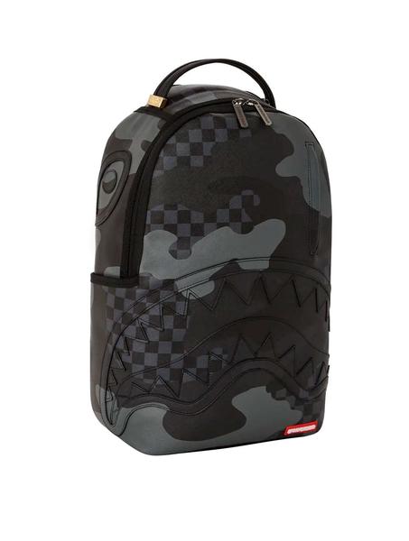 Mochila Sprayground negra camuflaje | Tienda oficial