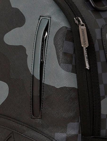 Mochila Sprayground negra camuflaje | Tienda oficial