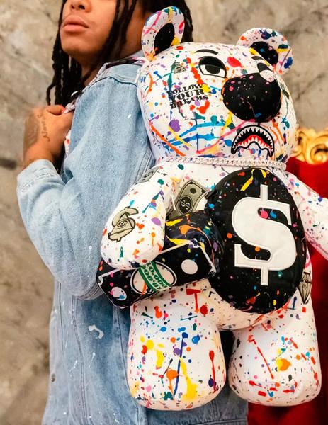 Oso Sprayground blanco edición limitada | Oficial shop