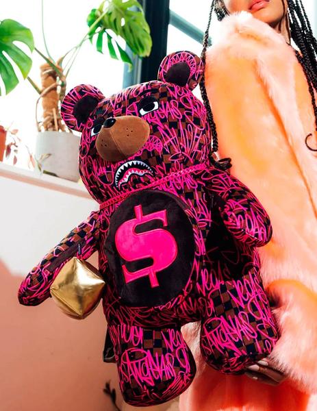 Oso Sprayground rosa edición limitada | Tienda Oficial