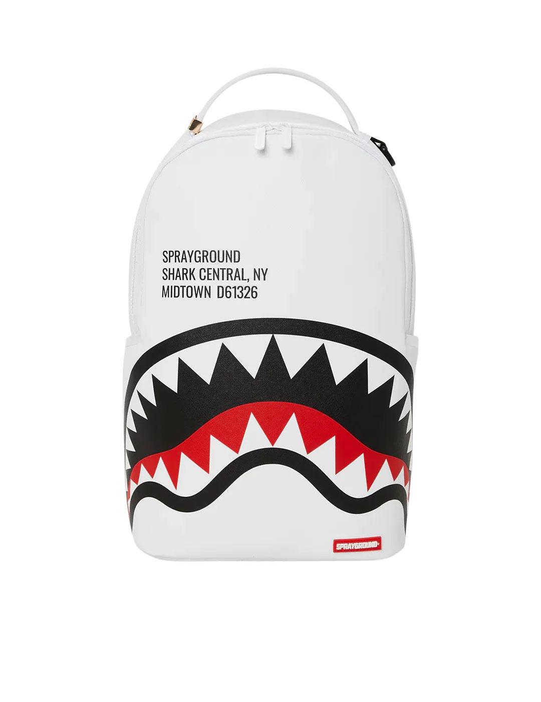 Mochila Sprayground blanca para hombre | Tienda Oficial